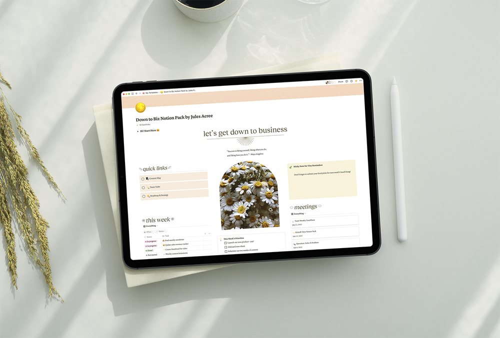Notion Templates – Shop Jules Acree